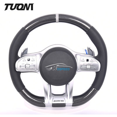 CL63 W221 Amg Round Mercedes Benz Steering Wheel Sports Style Plain Weave