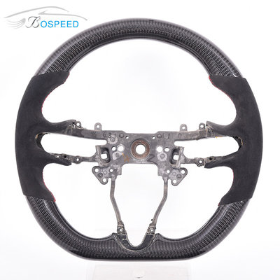 ODM Black RGB Honda Carbon Fiber Steering Wheel Leather Sports New